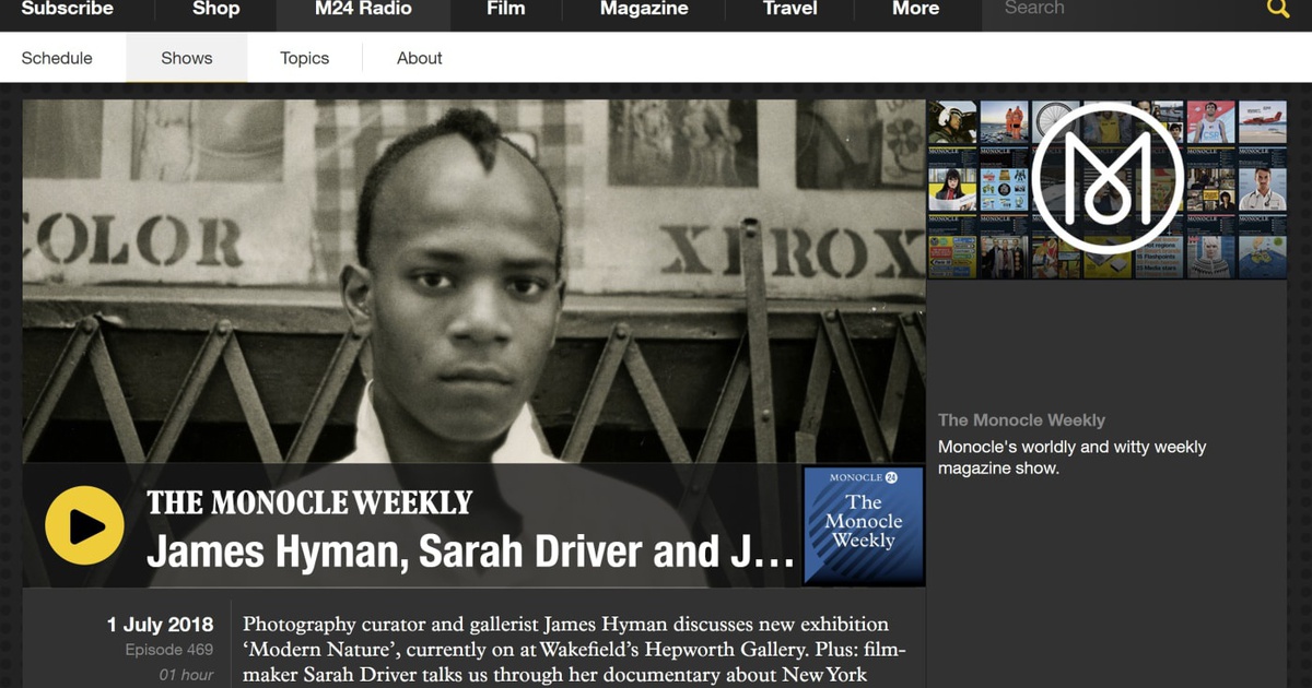 James Hyman Interview on Monocle Radio | THE HYMAN COLLECTION